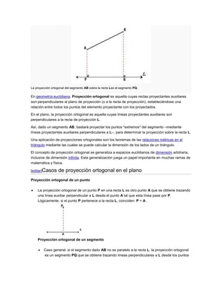 Proyección cónica | DOCX