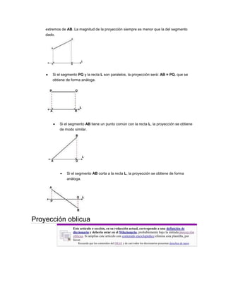 Proyección cónica | DOCX