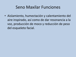 Proyección resto radicular al seno maxilar | PPTX