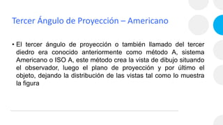 Sistema de Proyección Americano o Tercer Diedro | PDF