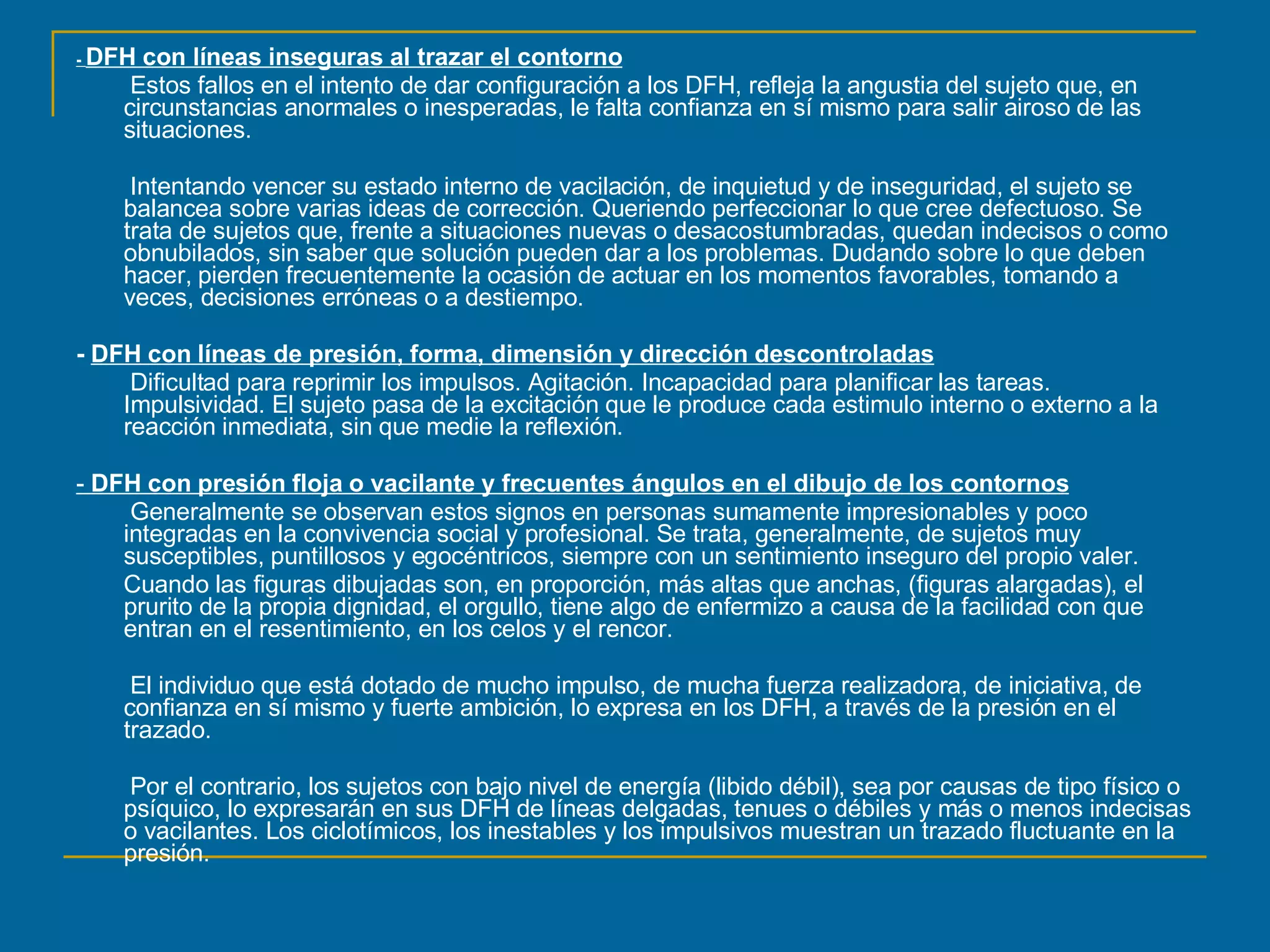 Proyeccion De La Personalidad En El Dibujo De La Figura Humana | PPT
