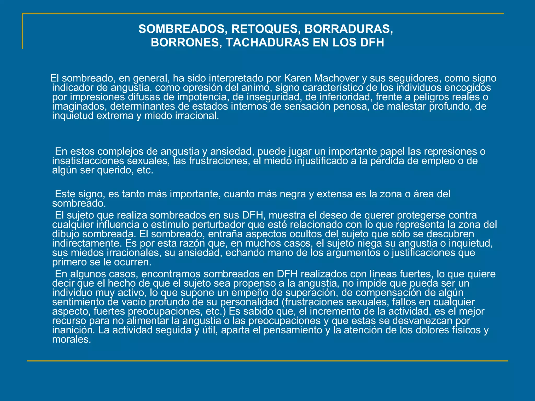 Proyeccion De La Personalidad En El Dibujo De La Figura Humana | PPT