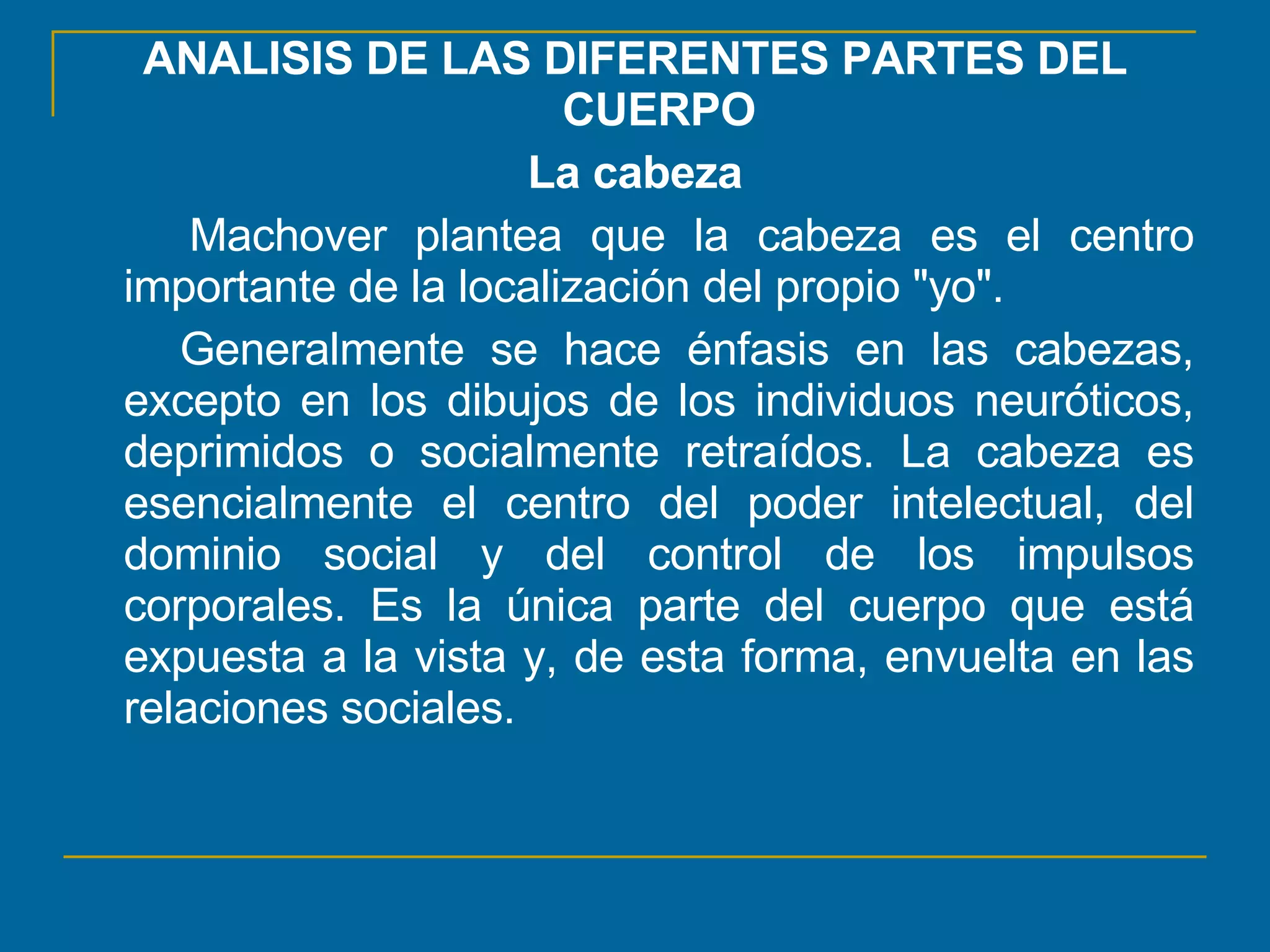 Proyeccion De La Personalidad En El Dibujo De La Figura Humana | PPT