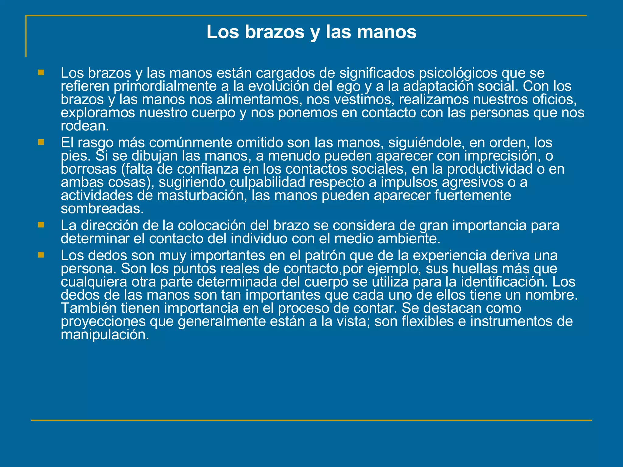 Proyeccion De La Personalidad En El Dibujo De La Figura Humana | PPT