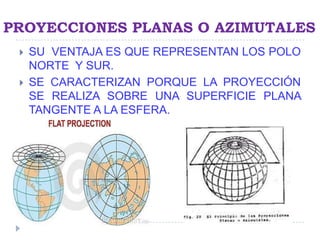 Proyecciones Cartógráficas - Geografía y Medio Ambiente | PPTX
