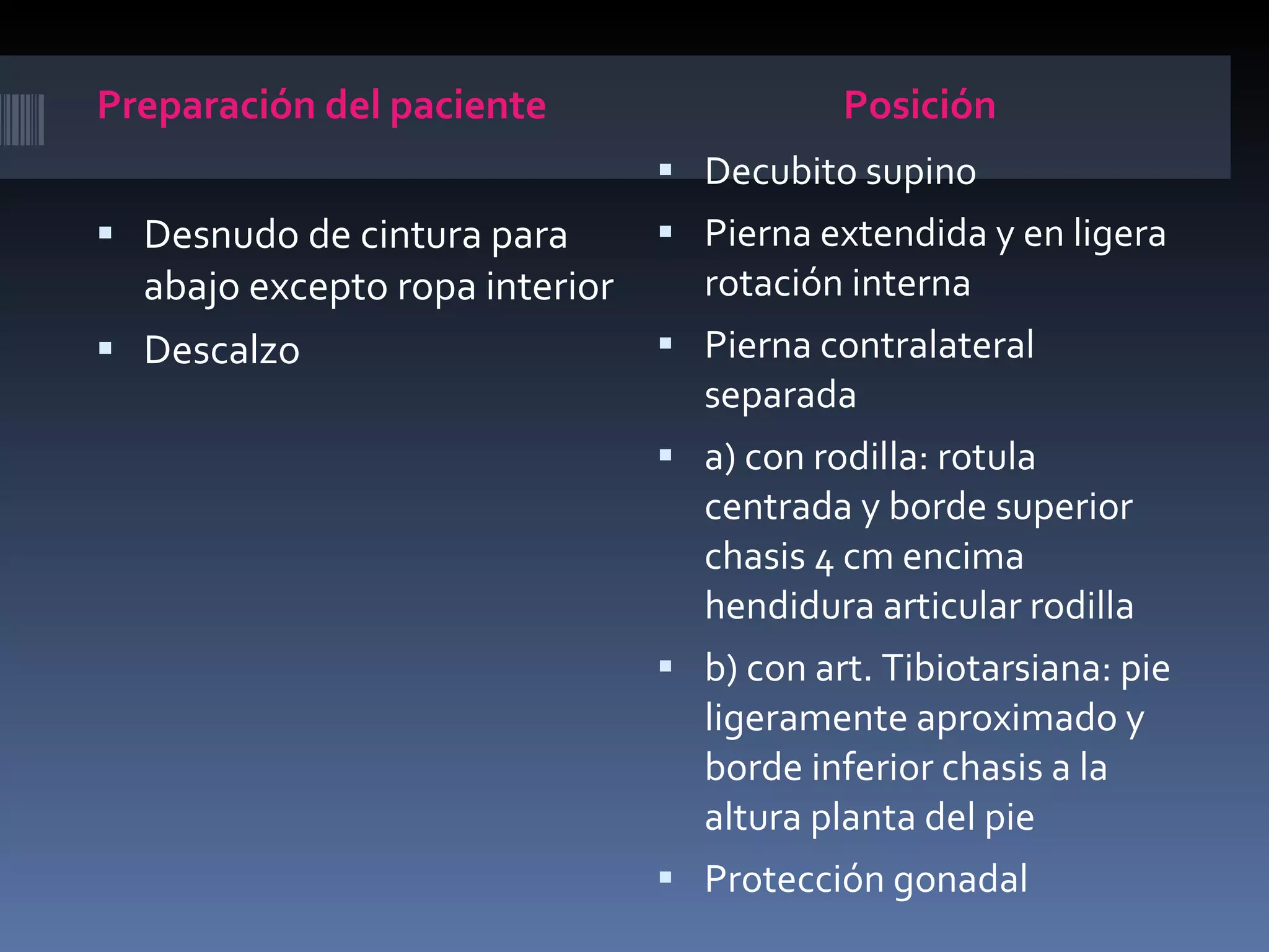 Proyecciones Radiologicas Miembro Inferior | PPT