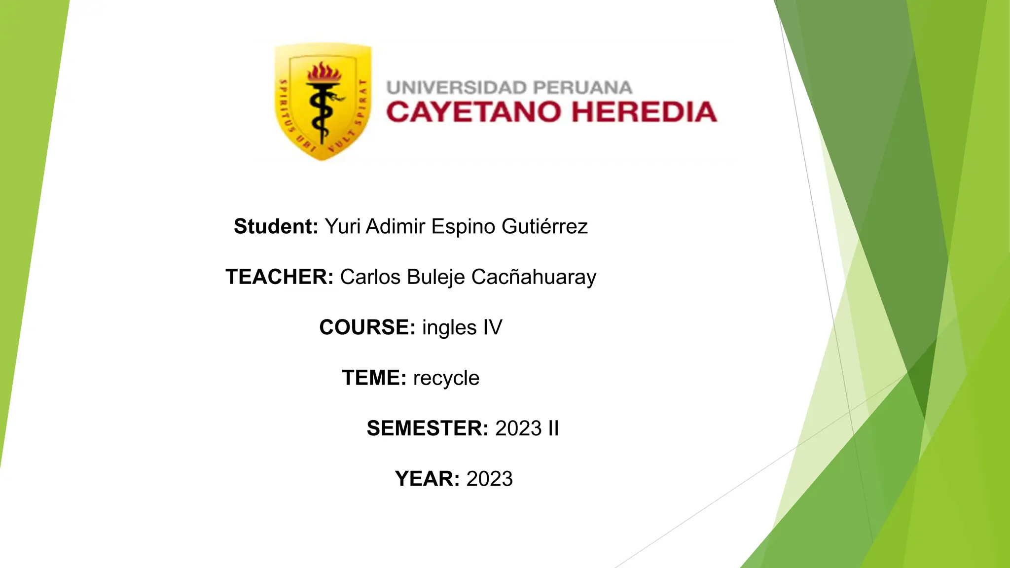 Proyecto de ingles para presentar en un examen de ingles. | PPT