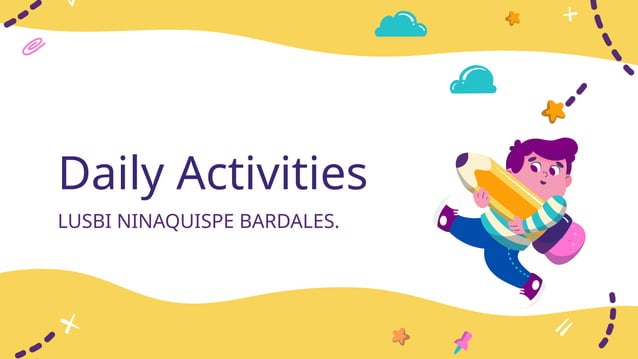 PROYECTO DE INGLÉS DE DAILY ACTIVITIES.pptx
