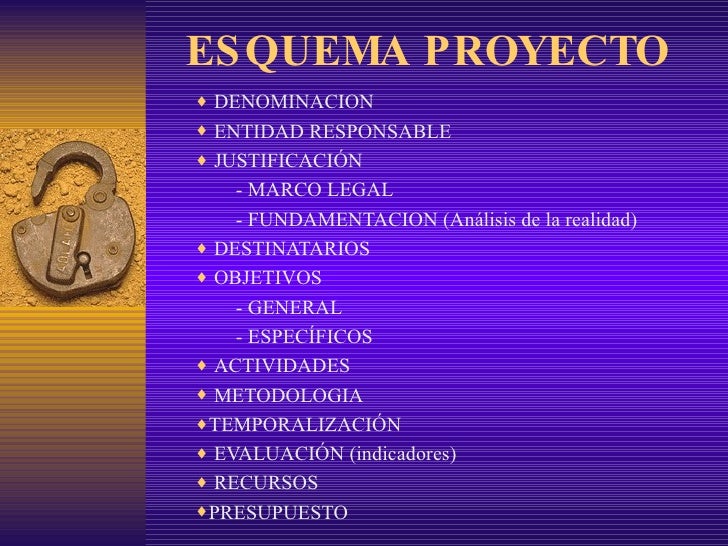 ESQUEMA DE UN PROYECTO