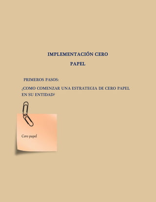 Proyecto cero papel | DOCX