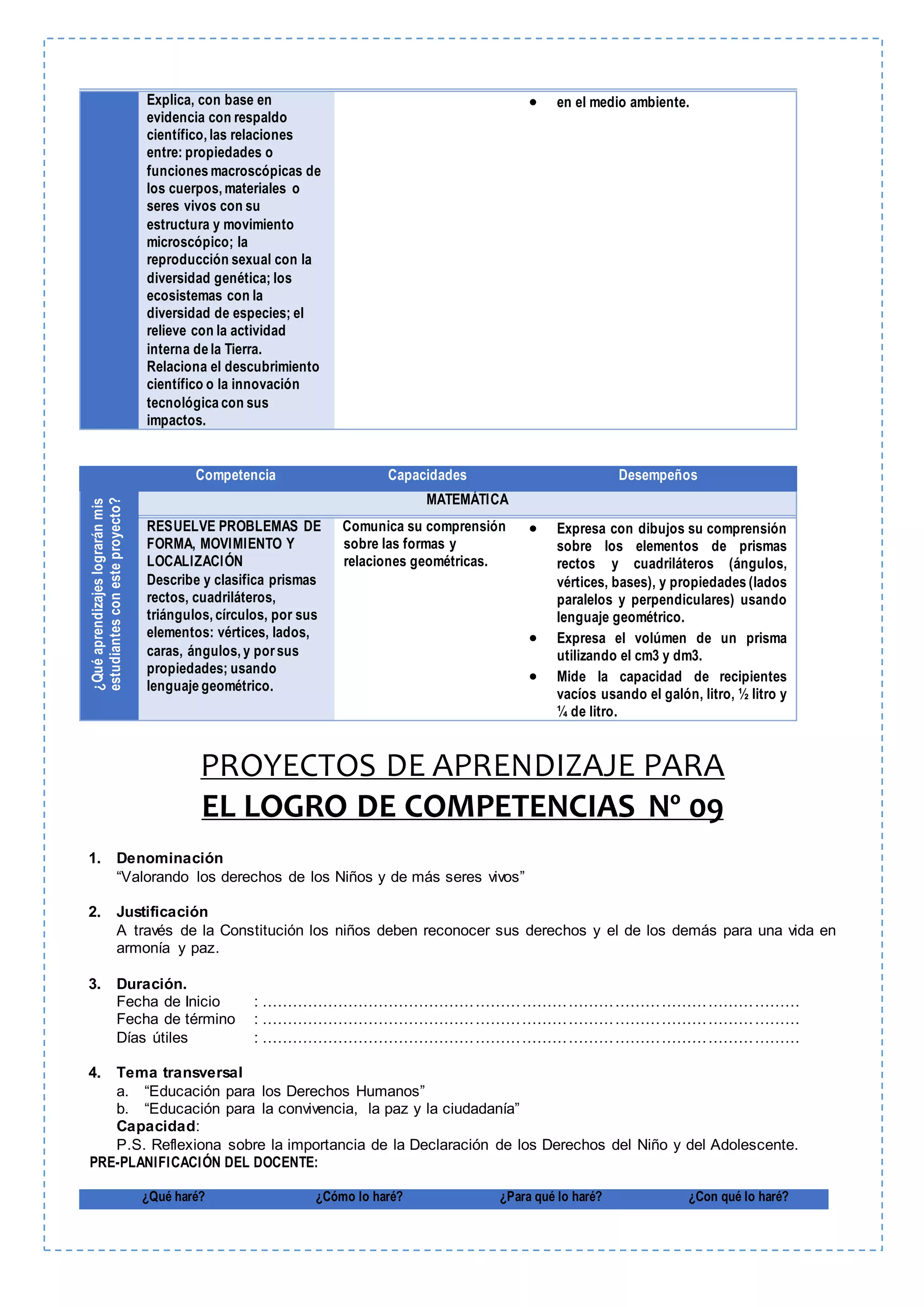 Proyecto de-aprendizaje-primaria Aprendo en casa | DOC | Primary ...
