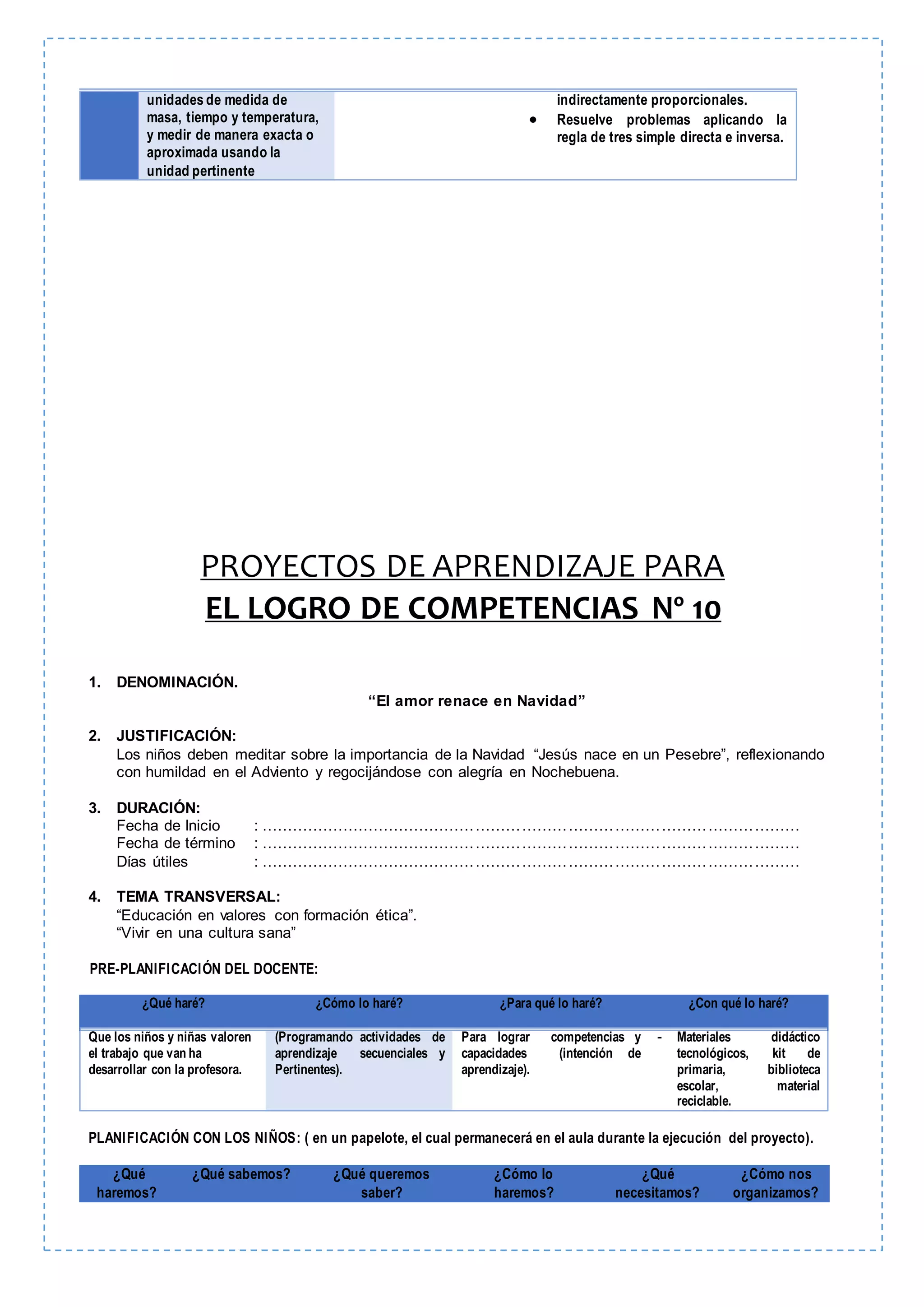 Proyecto de-aprendizaje-primaria Aprendo en casa | DOC | Primary ...