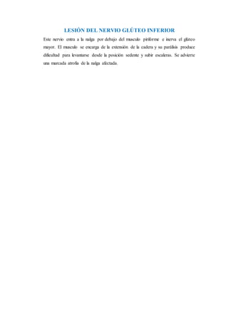 LESIONES DEL PLEXO LUMBAR | DOCX