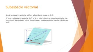 Aplicaciones de Espacios y Subespacios Vectoriales en la Carrera de Mecatrónica | PPTX