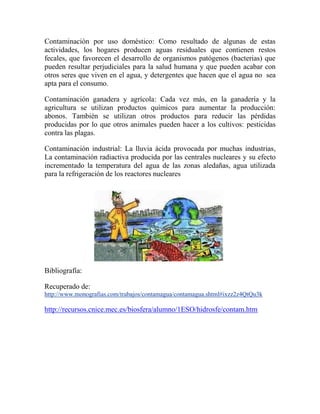 Proyecto ambiental Contaminacion del Agua | PDF