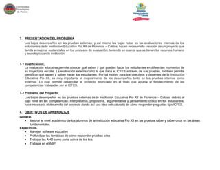 Proyecto aula 01 píoxii | DOC