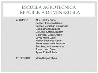 Proyecto biodigestor 5º año | PPTX