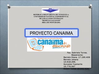 Proyecto canaima laminas | PPT