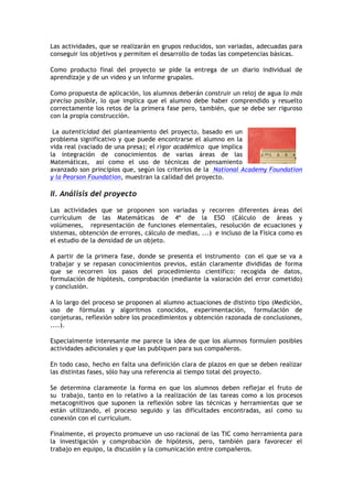 Análisis del proyecto Clepsidra | PDF