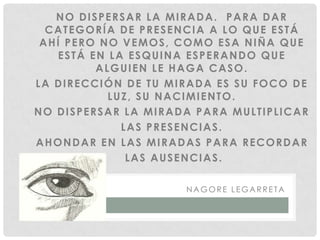 Miradas, de Maddi Erauskin | PPTX