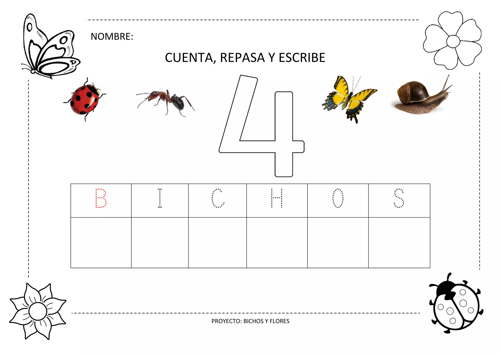 Proyecto bichos y flores | PDF
