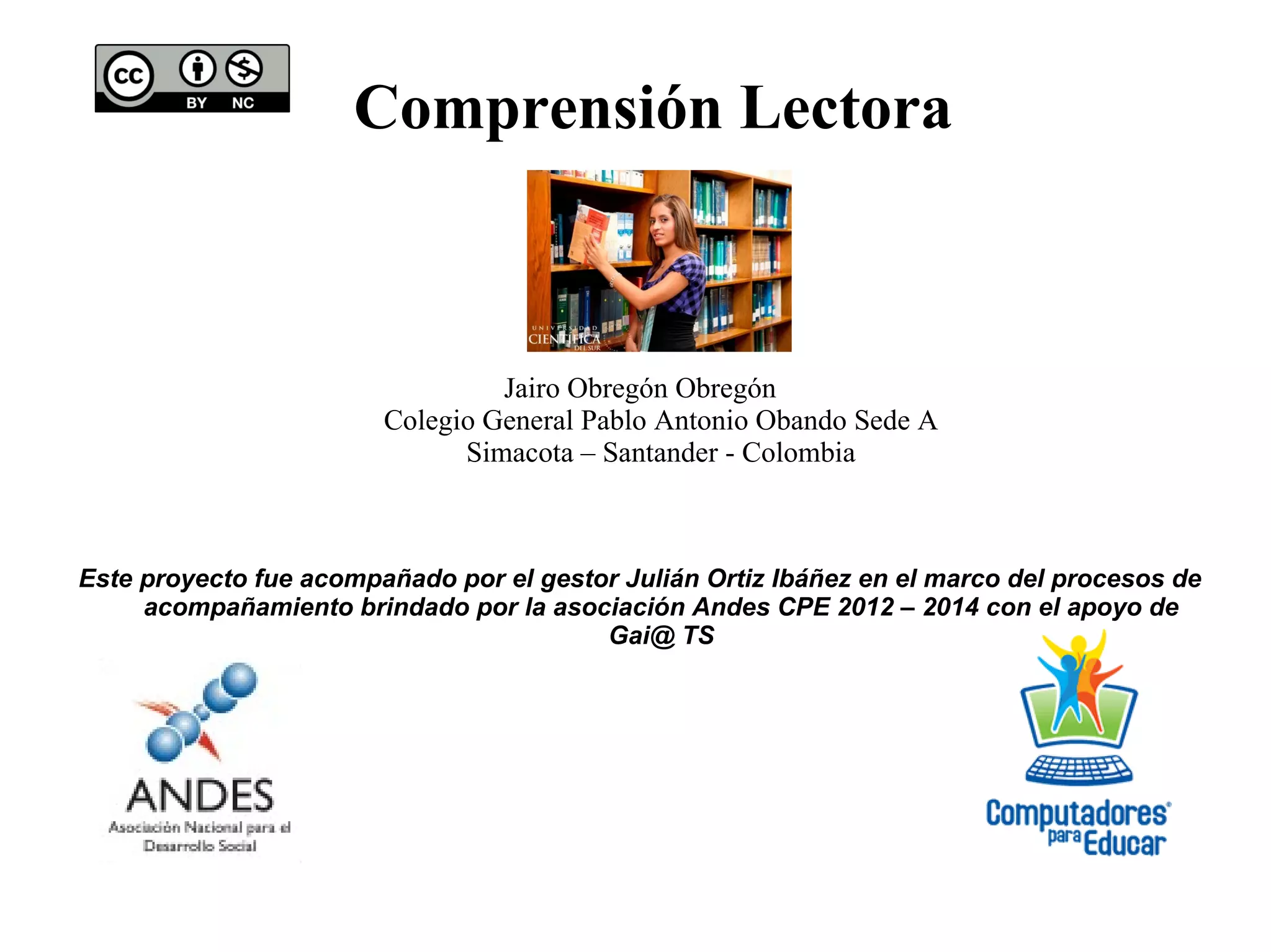 Proyecto comprension lectora | PPT