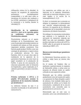 Quimiotaxis y su implicación en diferentes procesos fisiológicos y ...