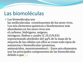los bioelementos | PPTX