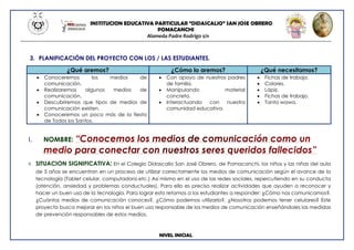 PROYECTO DE APRENDIZAJE N° 16 MEDIOS DE COMUNICACION.pdf