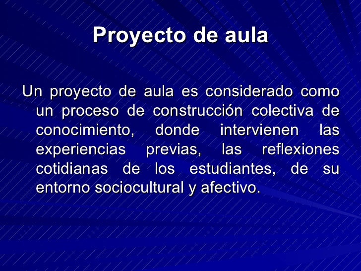 Proyecto De Aula
