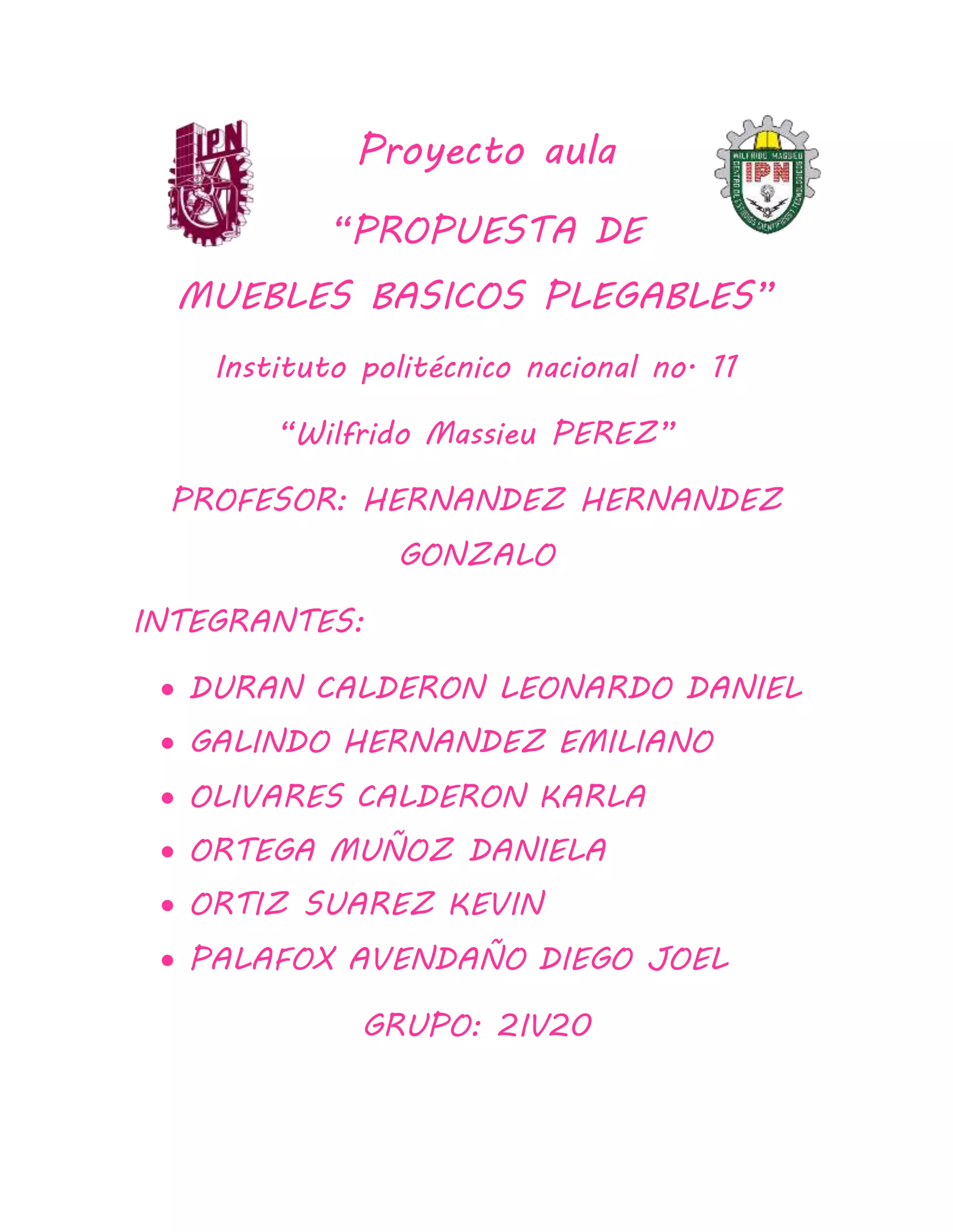 Proyecto de clase | DOCX