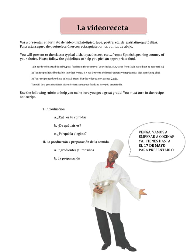 Proyecto de comida | PDF