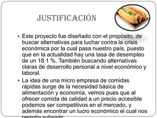 Proyecto de comidas | PPTX