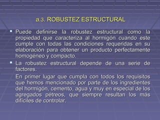 Proyecto de dosificación de hormigones | PPT