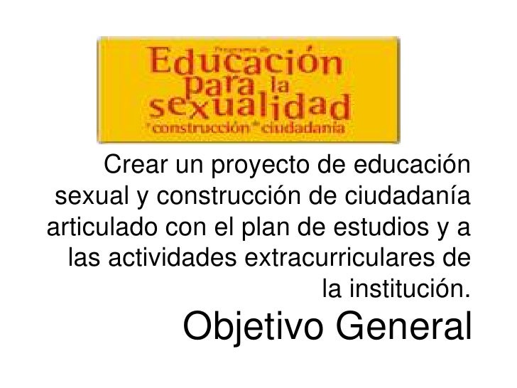 Proyecto De Educacion Sexual Y Construccion De Ciudadania