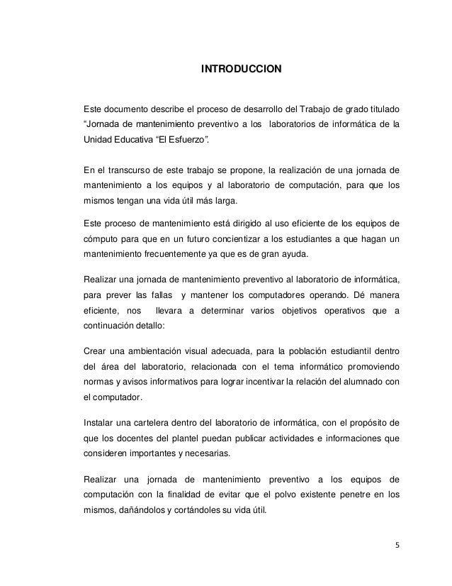 Ejemplos De Introduccion De Un Proyecto Ejemplos De Introduccion De Un Proyecto