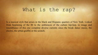 Proyecto de inglés el rap | PPT