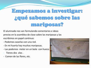 Las mariposas Infantil 5 años | PPTX