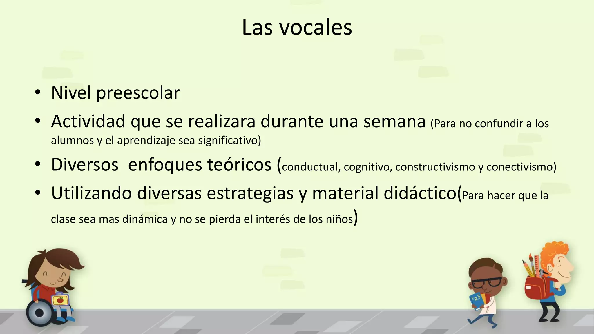 Aprende las vocales con diversas actividades | PPT