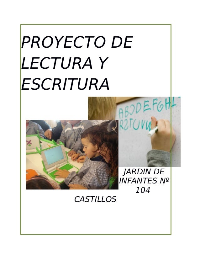 Proyecto de lectura y escritura