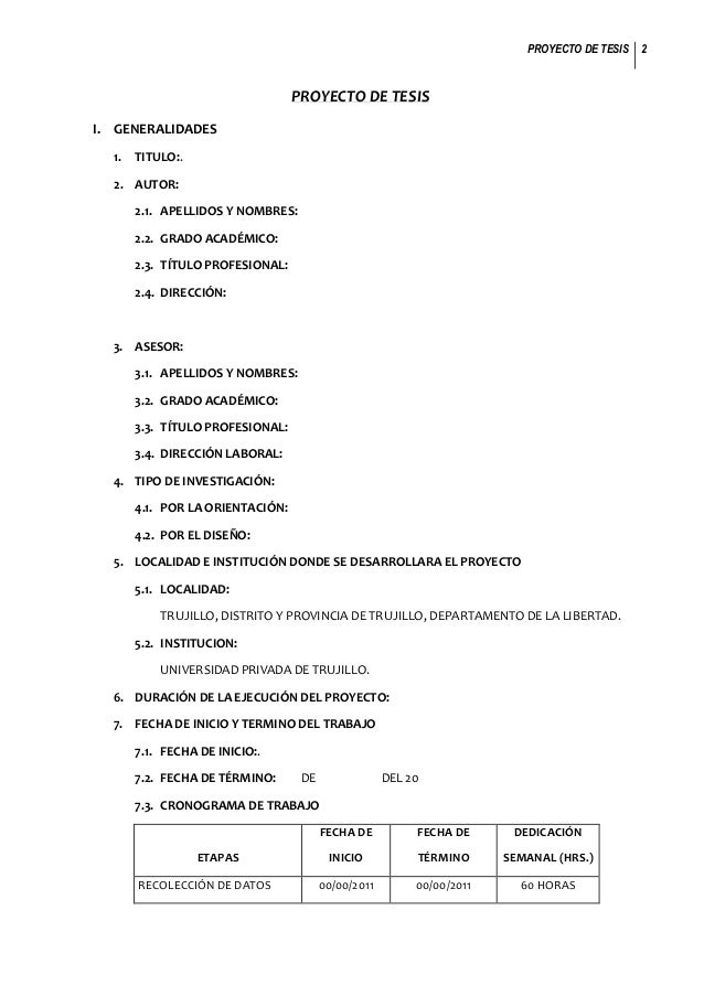 Proyecto de tesis modelo
