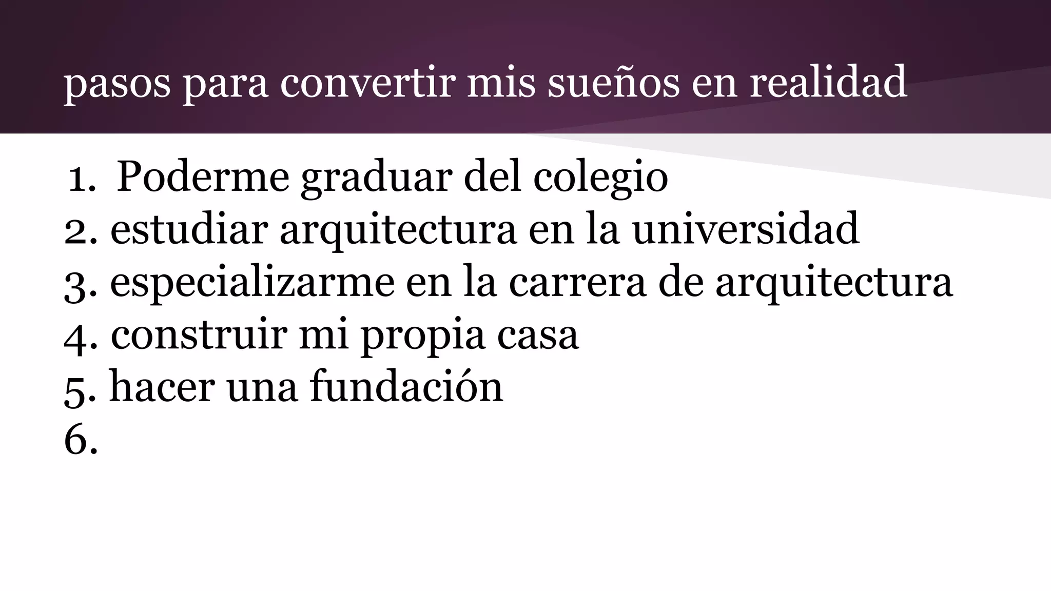 Mi proyecto de vida | PPTX