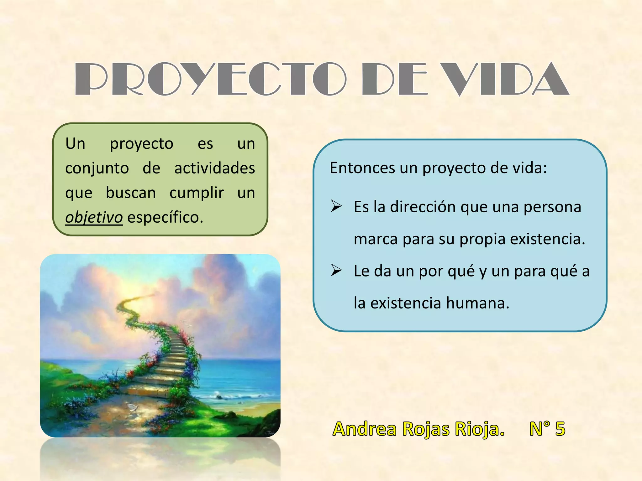 Cómo hacer mi "Proyecto de Vida". | PPT