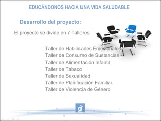 Proyecto educando hacia una vida saludable | PPT