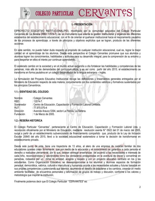 Proyecto educativo 2018 | PDF
