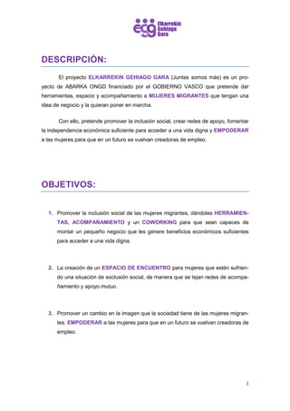 Proyecto Elkarrekin Gehiago Gara | PDF