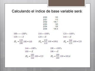 NUMEROS INDICES,ESTADISTICA DESCRIPTIVA | PPTX