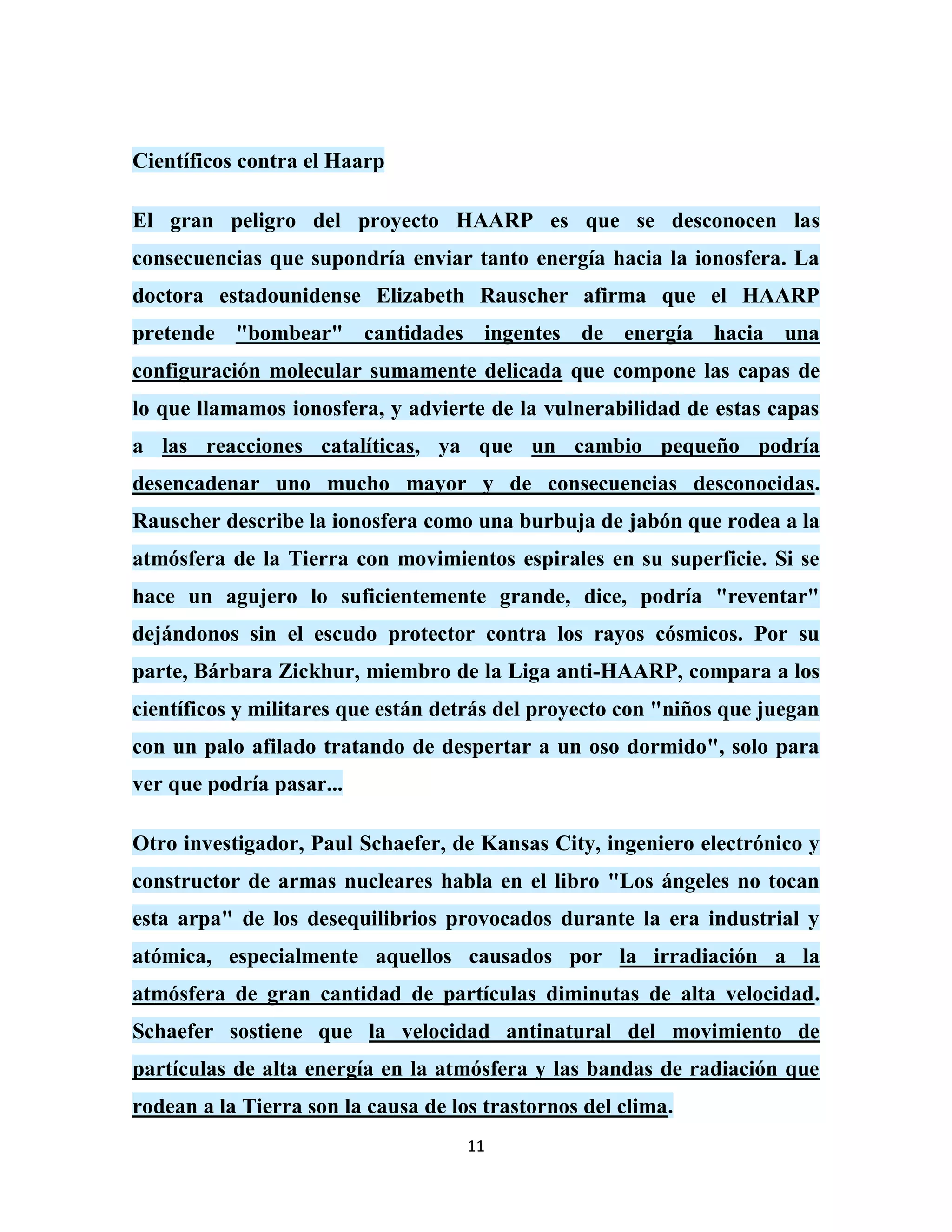 Proyecto haarp | PDF