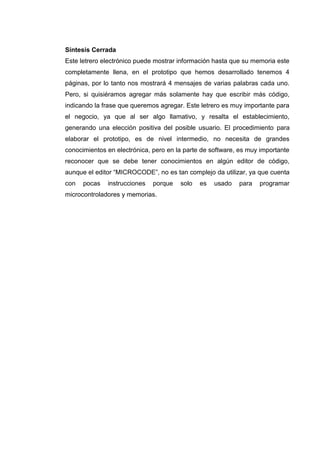 Proyecto icc letrero | DOCX