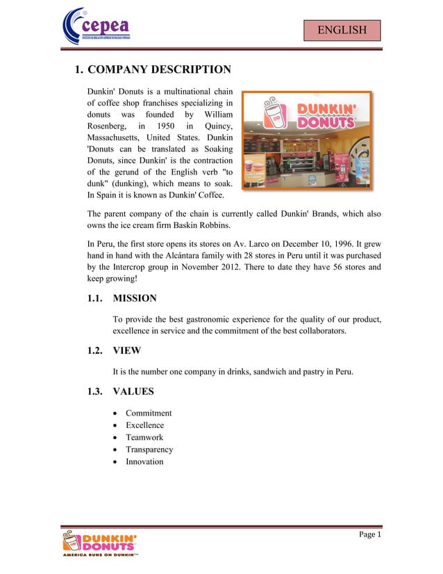 MONOGRAFIC: DUNKIN' DONUTS | PDF